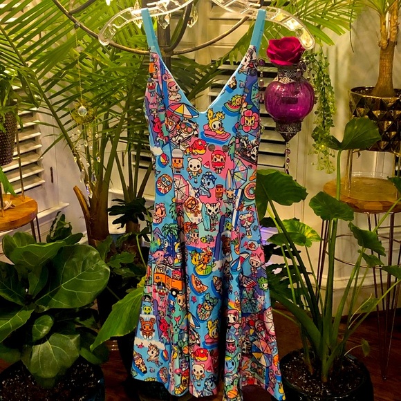 Blackmilk | Dresses | Tokidoki Pool Party Mini Strappy Dress Limited ...